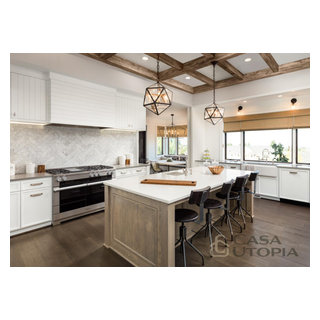 Transitional Style Kitchen Remodel with Contemporary Details - Classique Chic - Cuisine - San ...