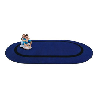 Blue and Black Montessori Classroom Rug, 4'x6' - Traditional - Rugs ...