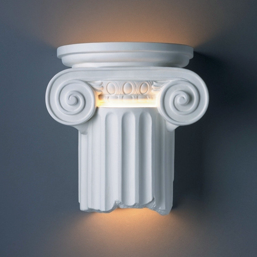 Ambiance Ionic Column Open Bottom, Wall Sconce - Traditional - Wall ...