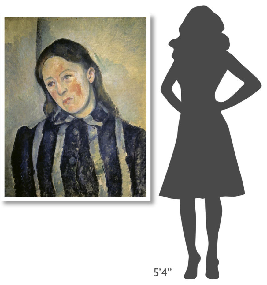 "Madame Cezanne" Digital Paper Print by Paul Cezanne, 15"x18", 37"x46 ...