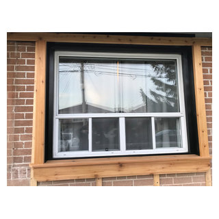 knotty cedar trim & Window capping - Rustic - House Exterior - Toronto ...