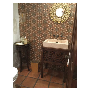 Powder Room Gem in Cardiff - Southwestern - Powder Room - San Diego ...