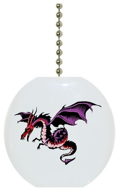 Purple Dragon Ceiling Fan Pull - Asian - Ceiling Fan Accessories - by ...