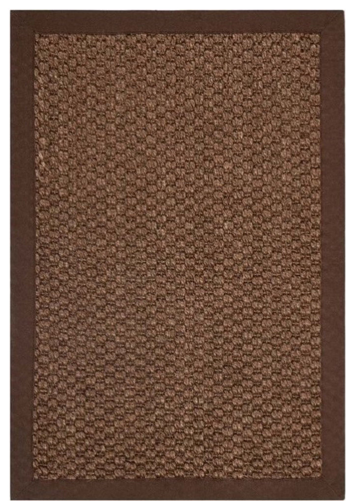 Safavieh Natural Fiber Sisal Runner Rug NF525D-28 in Chocolate, 2' x 3 ...