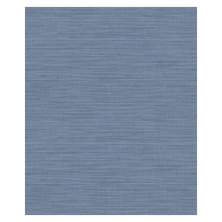 Ashleigh Blue Linen Texture Wallpaper - Contemporary - Wallpaper - by ...