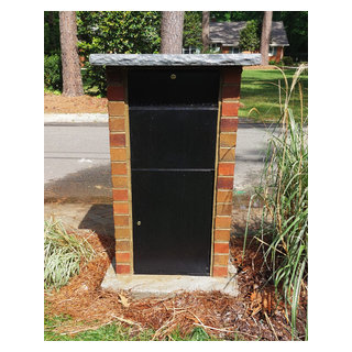 CUSTOM Brick dVault® Mailbox Surround - Exterior - Other - by Boyd's ...