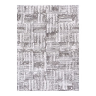 Well Woven Siggi Savvy Modern Abstract Checkered Box Rug SI-78, 5'3"x7 ...
