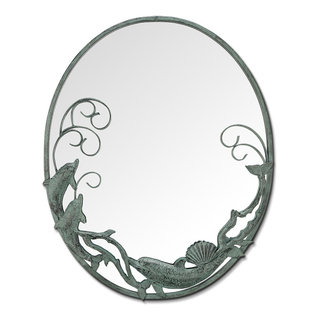Dolphin Trio Mirror - Beach Style - Wall Mirrors - by SPI | Houzz
