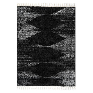 Striped Shag Area Rug, 4'x6' - Scandinavian - Area Rugs - by nuLOOM | Houzz