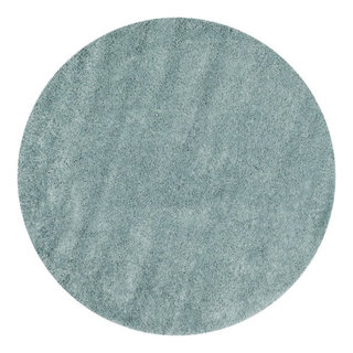 Safavieh California Shag 6' 7" X 6' 7" Round Rug in Light Blue, 6' 7" X ...