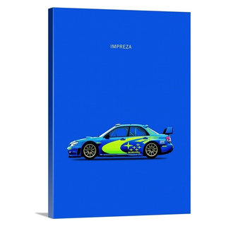"Subaru Impreza" Wrapped Canvas Art Print, 18"x24"x1.5", 18"x24 ...