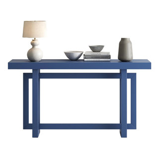 Minimalistic Console Table, Unique Geometric Base With Large Top ...