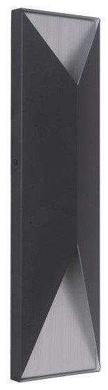 Craftmade Lighting Peak, 18" 18W 2 LED Large Outdoor Pocket Wall ...