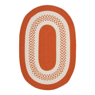 Crescent Rug, Orange 2'x5', 2'x5' Oval - Contemporary - Outdoor Rugs ...