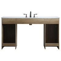 54" ADA Compliant Bathroom Vanity, 60" - Farmhouse - Bathroom Vanities ...