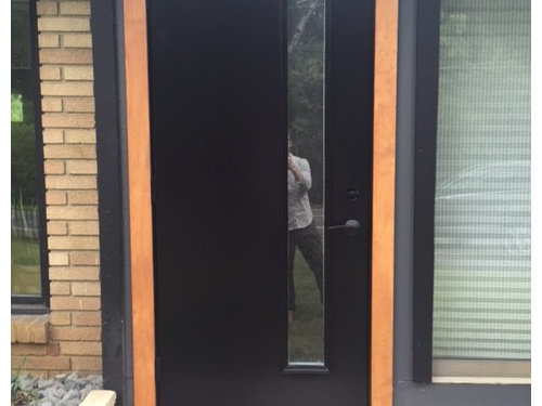 Where to put front door light?