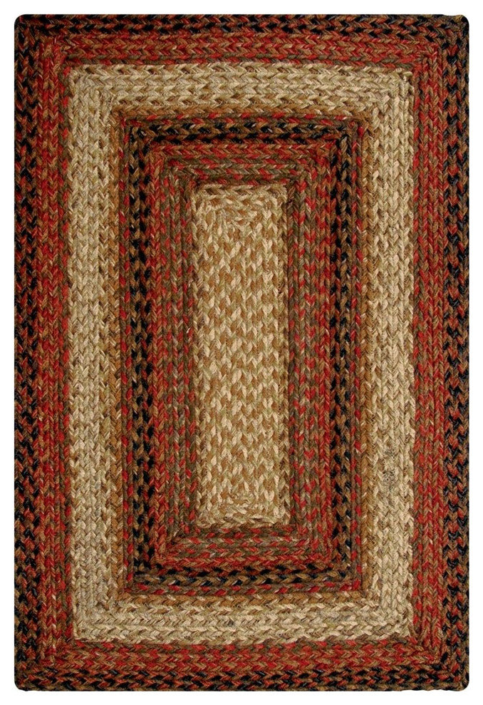 Homespice Decor Russet Jute Braided Rug (Rectangle), 20" x 30 ...
