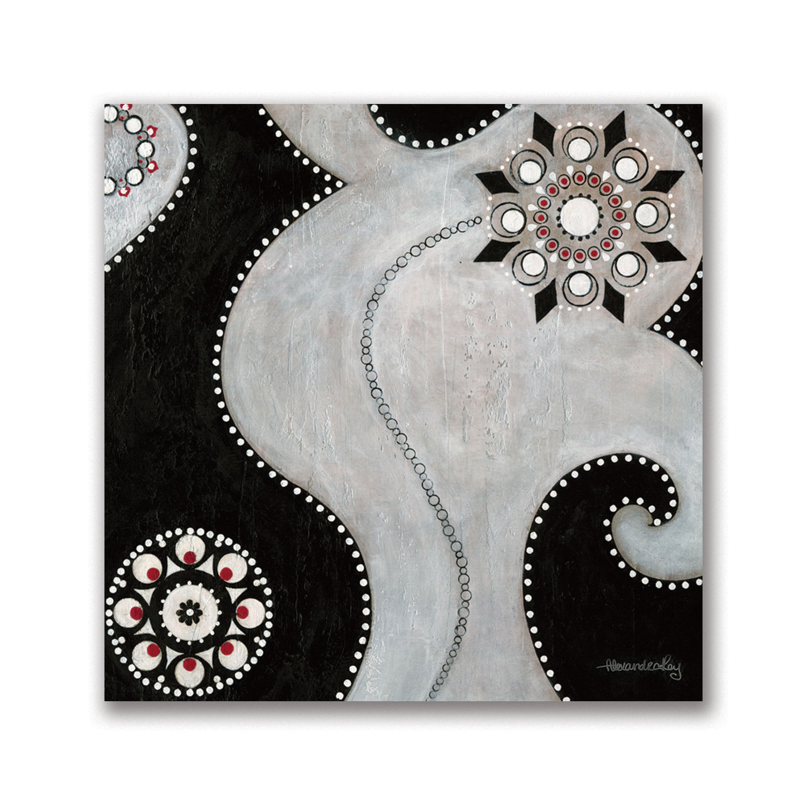 'Duality' Canvas Art by Alexandra Rey, 18" x 18" - Contemporary ...