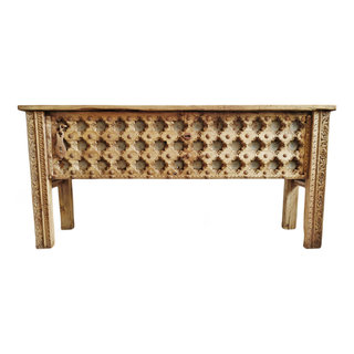 Raw Old Door Console Table - Mediterranean - Console Tables - by Design ...