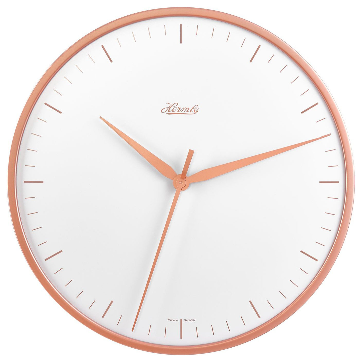 Aria Rose Gold & White Wall Clock by Hermle - Contemporary - Wall ...
