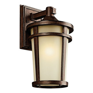 -Transitional 1 Light Outdoor Wall Sconce-Lodge/Country/Rustic ...