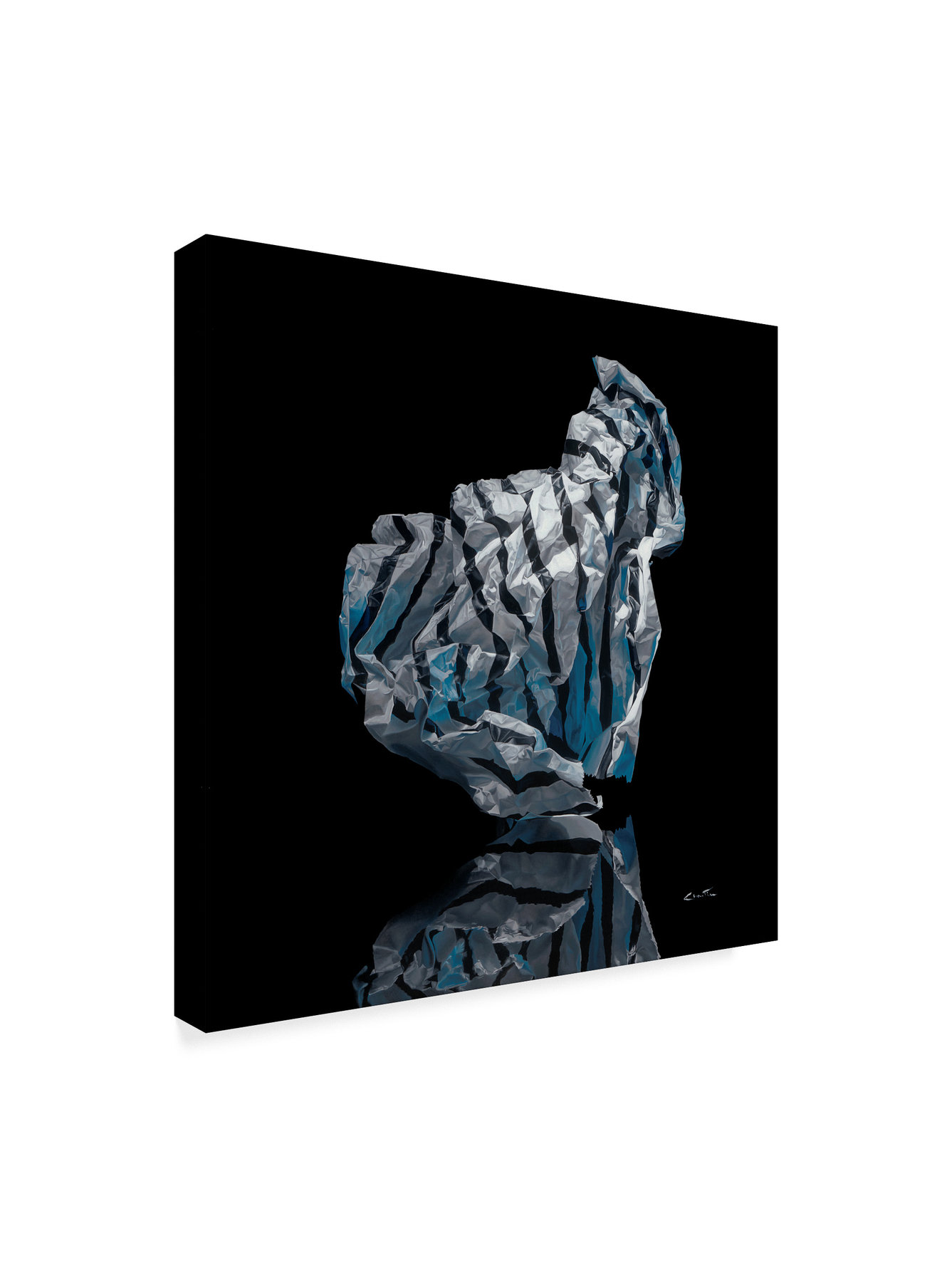 Francois Chartier 'Iceberg' Canvas Art, 35"x35" - Contemporary - Prints ...