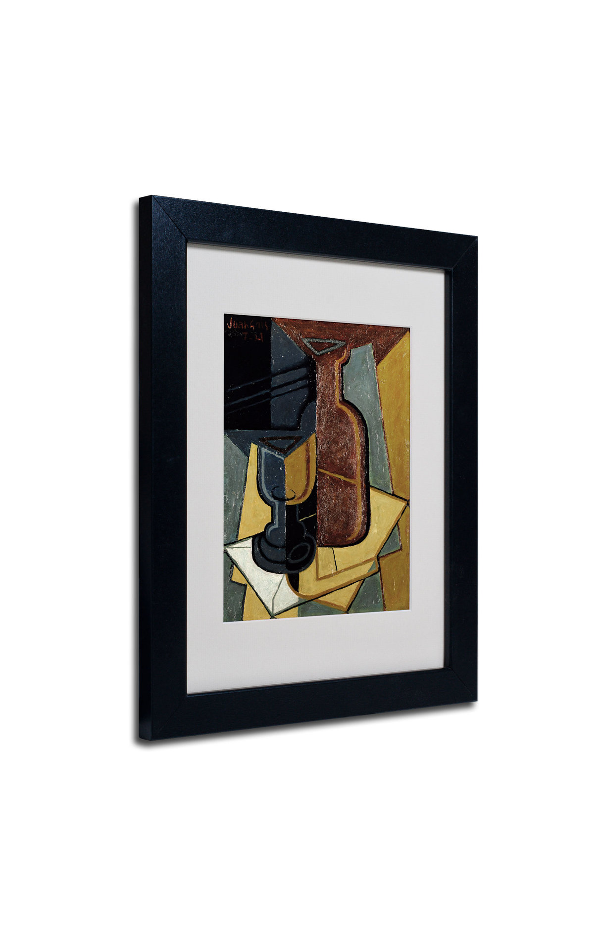 'Abstract I' Matted Framed Canvas Art, 11" x 14" - Contemporary ...