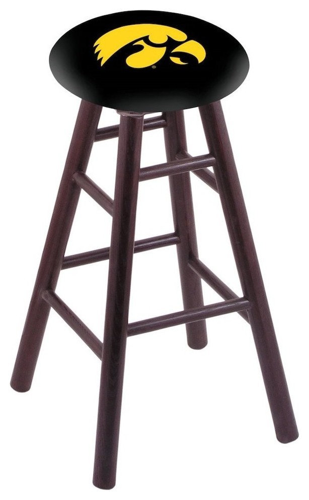 Iowa Bar Stool, Dark Cherry - Contemporary - Bar Stools And Counter ...