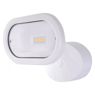 LED Security Light - Single Head - White Finish - 3000K - Transitional ...