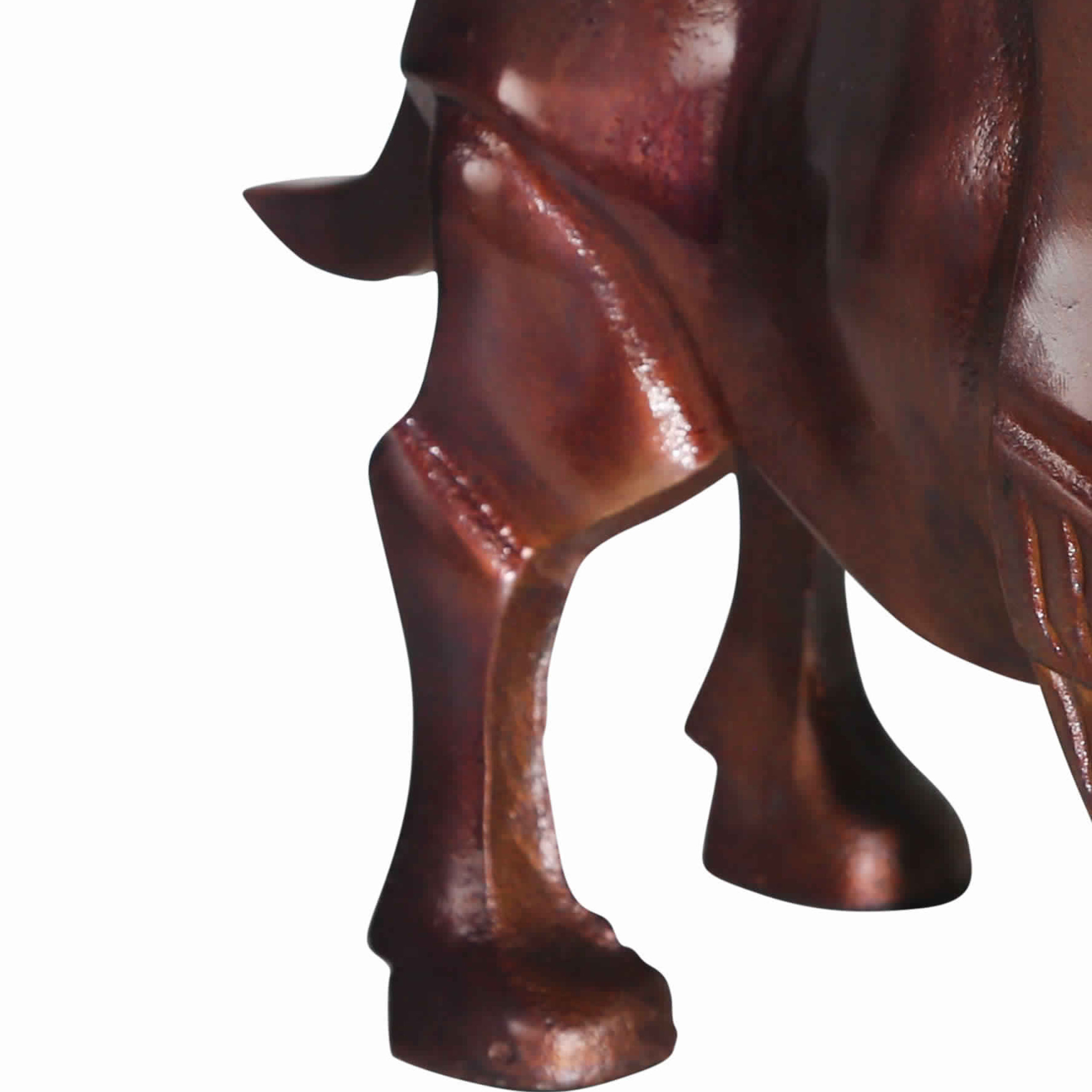 Aluminum Frame Bull Sculpture with Splotched details, Bronze and Brass ...