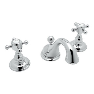 Country Bathroom Faucet Widespread Bathroom Faucet, Polished Chrome ...