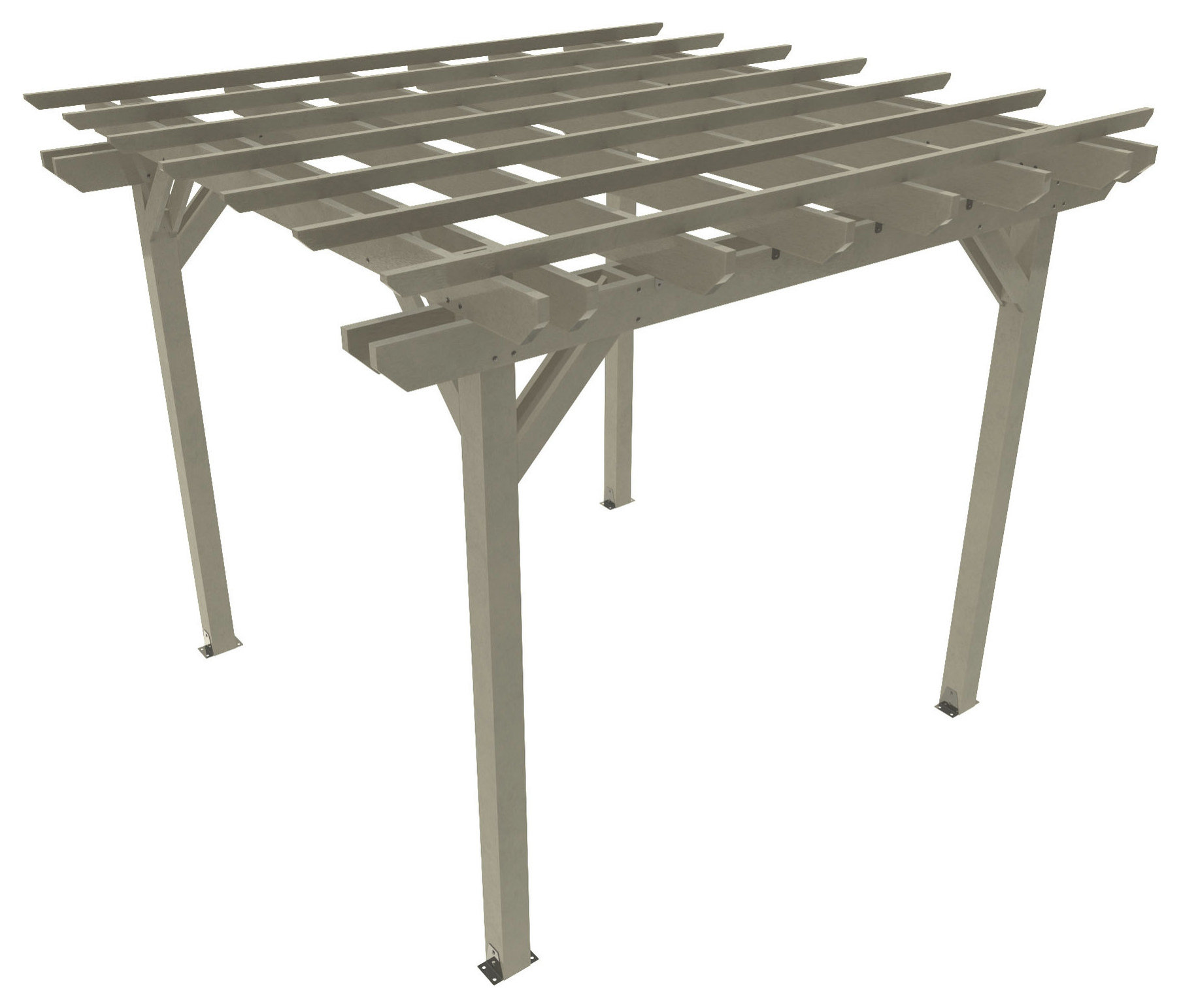 The Sequoia Professional Commercial Grade Ridgecrest 10x10 Pergola ...