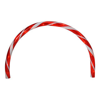 Set of 3 Candy Cane Arch Outdoor Christmas Pathway Markers - Modern ...