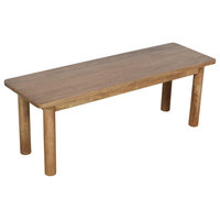 50 Rustic Solid Wood Dining Bench - Transitional - Dining Benches - by ...
