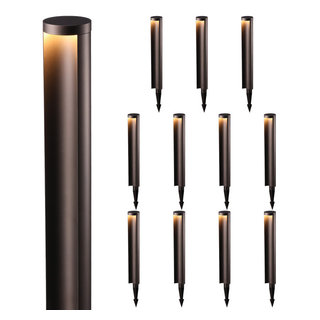 12-Pack LED Landscape Pathway Light, Low Voltage Side Lit Path lights ...
