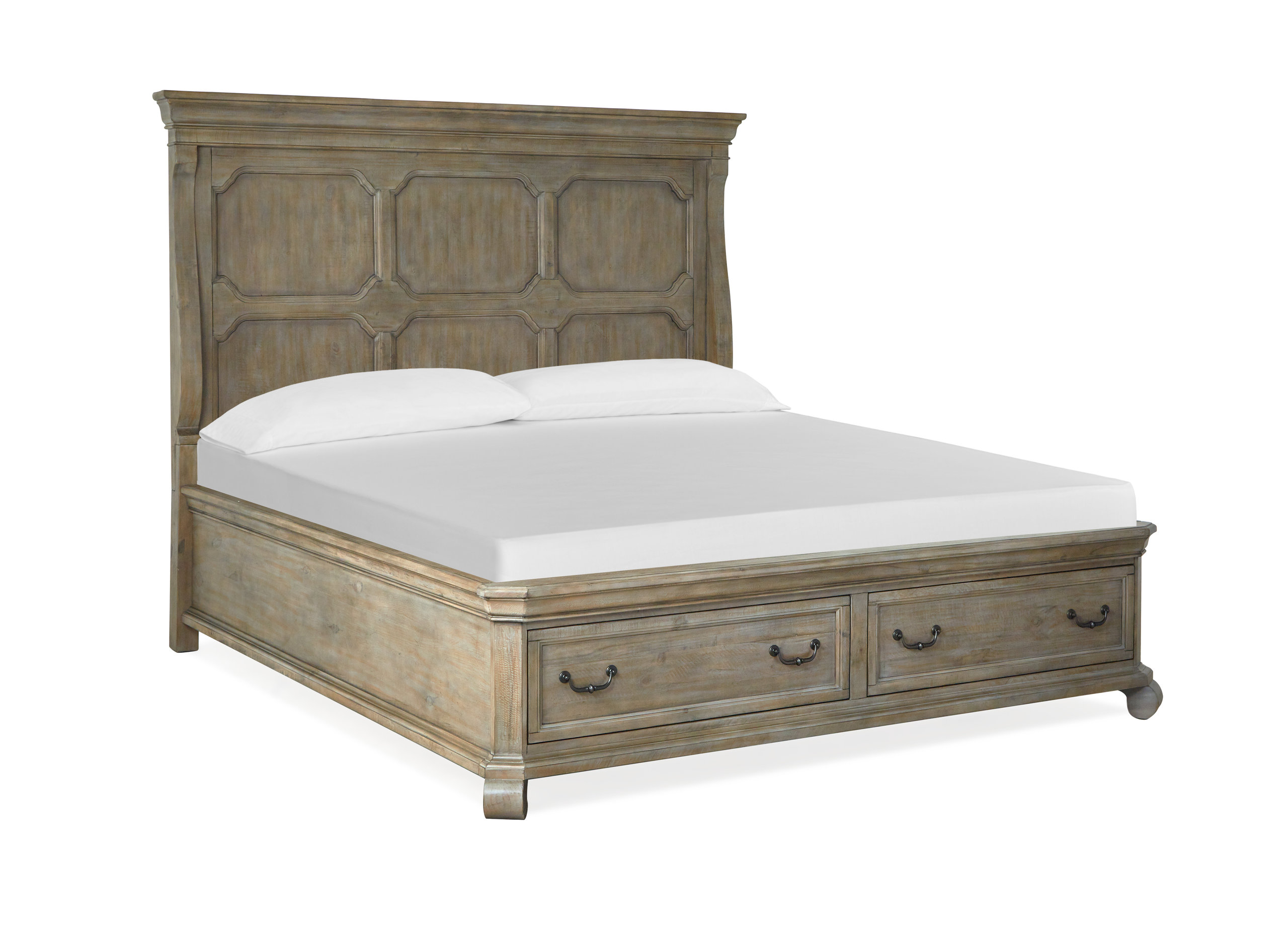 Complete Panel Storage Bed, Cal King - French Country - Platform Beds ...