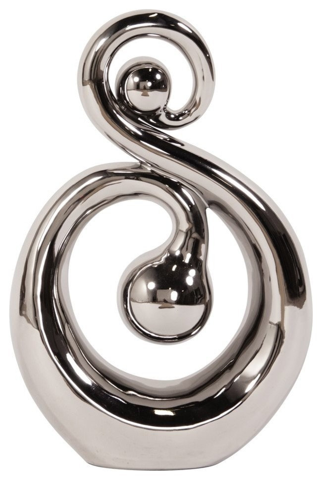 Howard Elliott Nickel Plated Sculpture, Small, Large - Contemporary ...