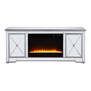 Elegant MF601S-F2 60" Mirrored Tv Stand - Transitional - Entertainment ...