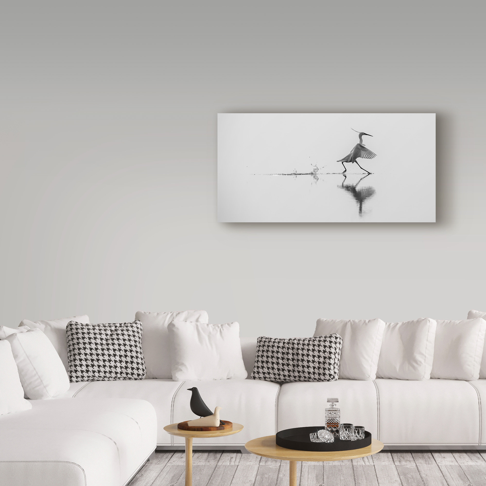 Mauro Rossi 'Dancing On The Water' Canvas Art, 19"x10" - Contemporary ...