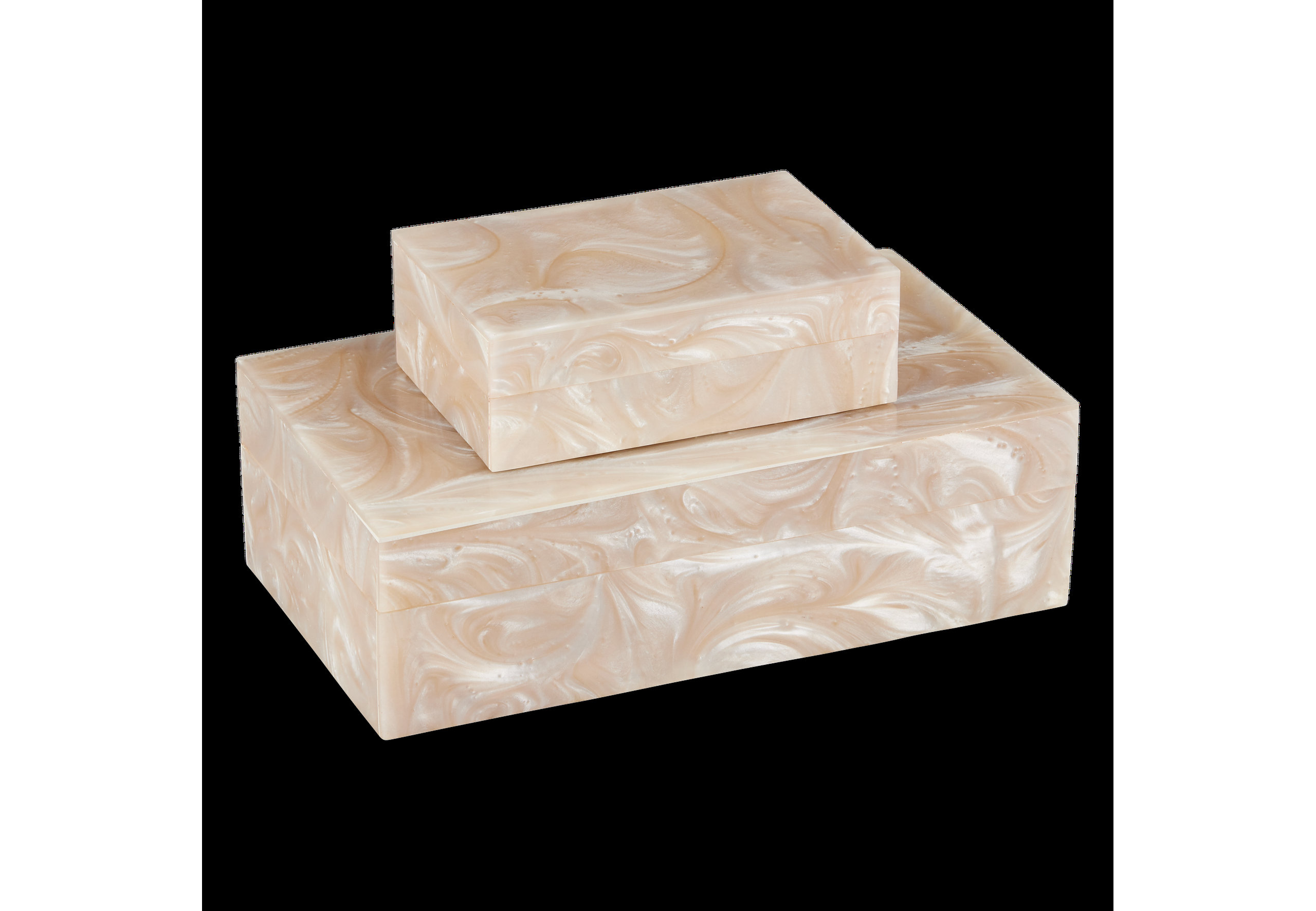 Perlas Swirl Box Set of 2 - Contemporary - Decorative Boxes - by ...