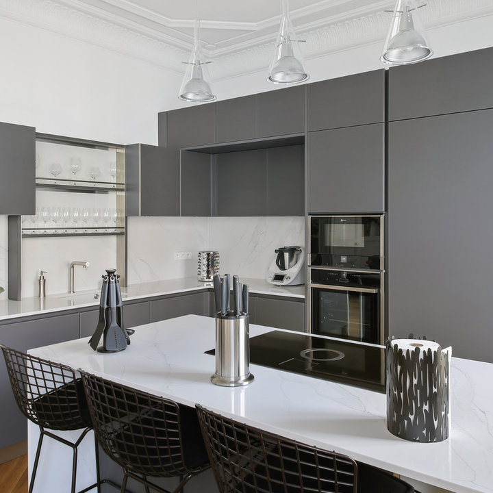 75 photos et idées déco de cuisines haussmanniennes - Décembre 2025 | Houzz