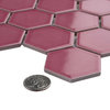 Tribeca 2" Hex Porcelain Mosaic Floor and Wall Tile, Sample ...