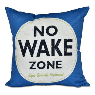 Nap Zone, Word Print Outdoor Pillow, 20"X20" - Contemporary - Outdoor ...