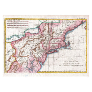 Map of Northern United States, 1780, Peel & Stick Removable Wall Decal ...