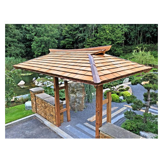 Japanese Style Roofed Entry Gate Kit To England - Asian - San Diego ...