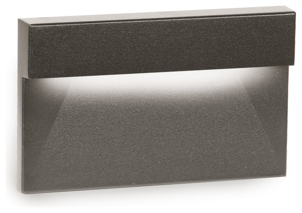 LED Horizontal Ledge Step and Wall Light, Bronze - Modern - Landscape ...