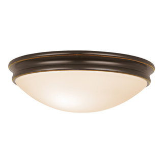 Atom White Tuning Dimmable LED Flush Mount - Transitional - Flush-mount ...