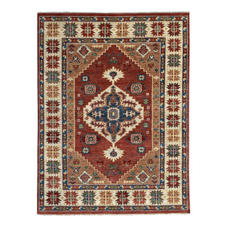 Rust / Beige Traditional Classic Serapi Area Rug, 8' x 10 ...