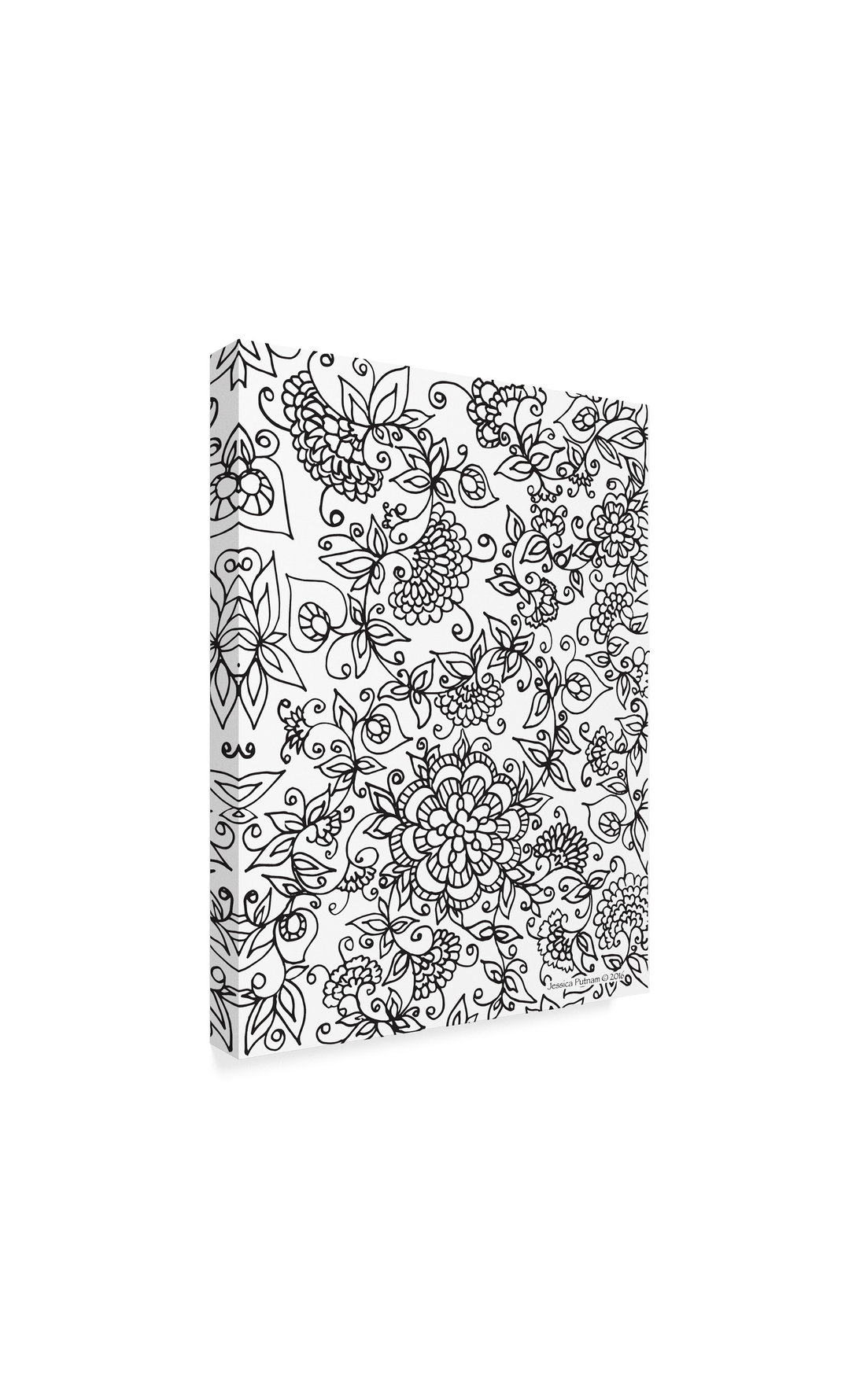Jessica Putnam 'Floral Patterns 6' Canvas Art, 14"x19" - Contemporary ...