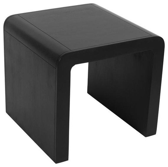 Brooklyn Mid-Century Modern Solid Wood Square Waterfall Curved End ...